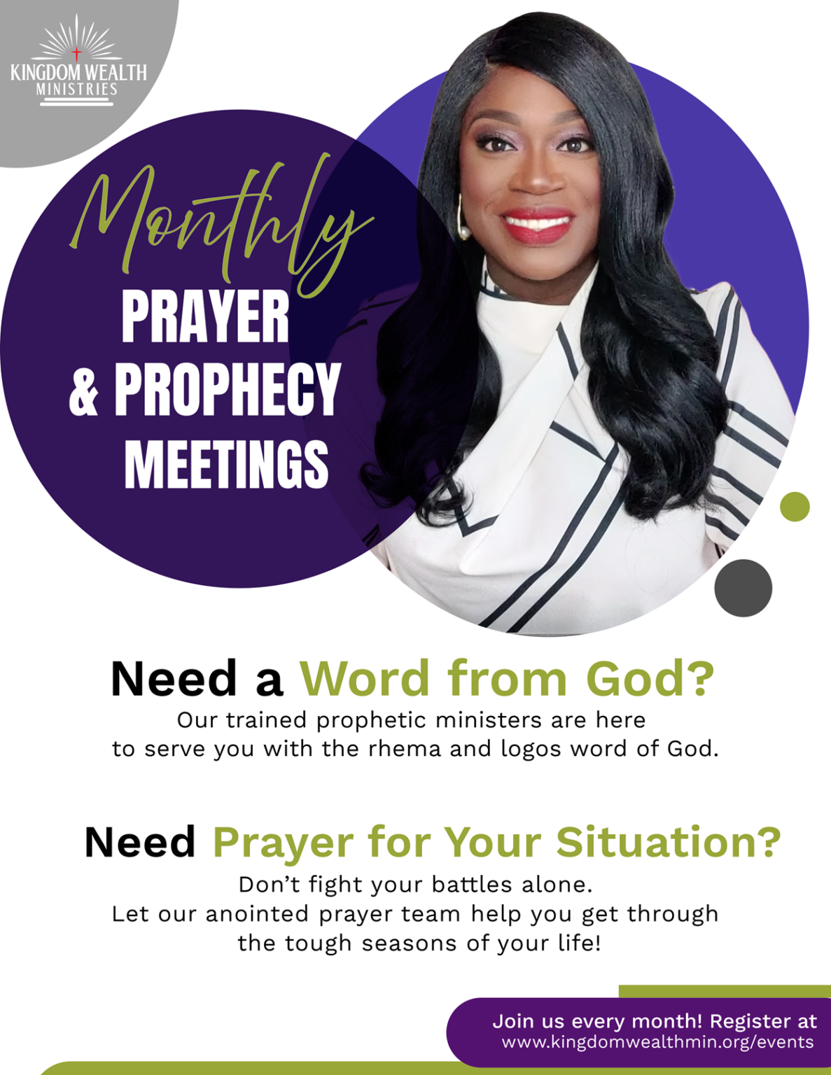 Monthly Prayer & Prophecy Meetings - Kingdom Wealth Ministries